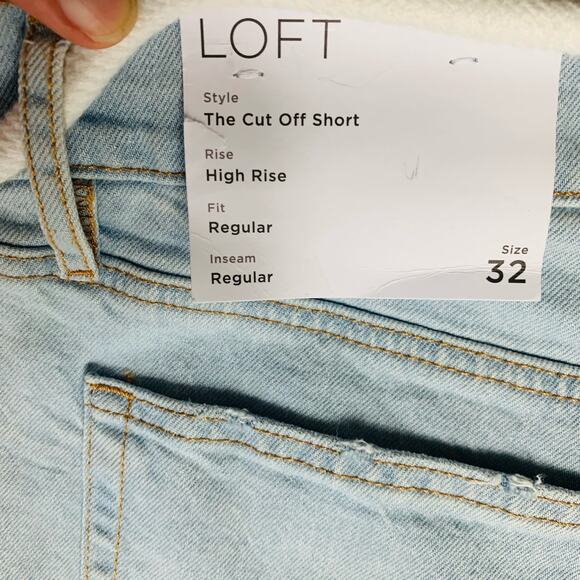 LOFT | Shorts | Nwt Loft Cut Off High Rise Shorts Size 324 | Poshmark